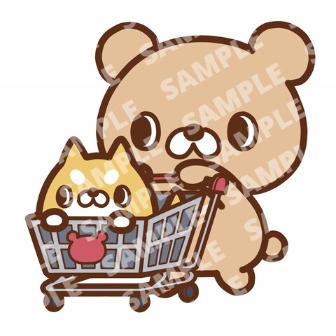 くまのお買い物 くまくまさん お絵かきデザイナーキャラクリエイター のポートフォリオ ココナラ
