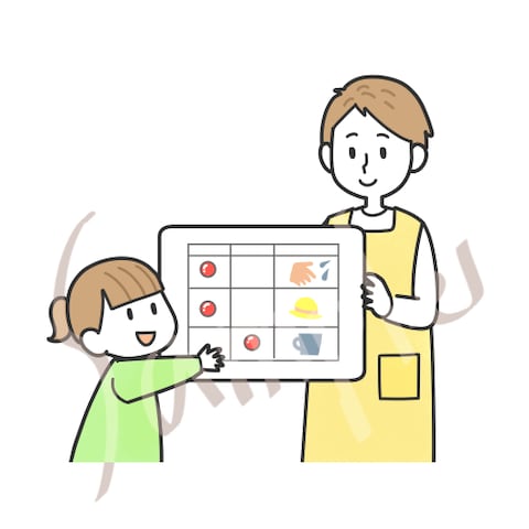 ホワイトボードを使う男性スタッフ | KANイラストさん(イラスト制作)のポートフォリオ | ココナラ