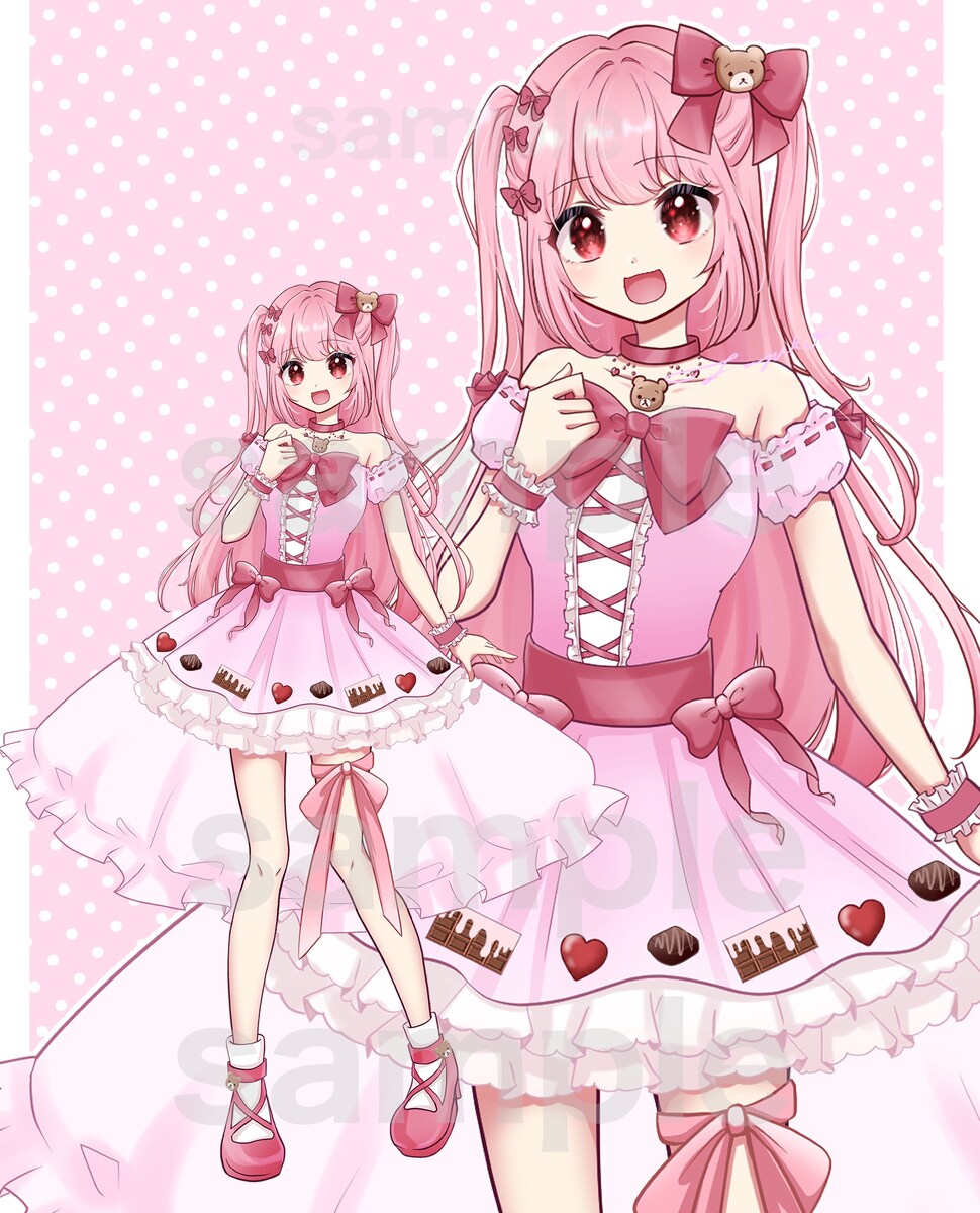 Vtuber様デザイン、立ち絵制作 イラストレーター柚乃綾子さん イラストレーター、デザイナー のポートフォリオ ココナラ