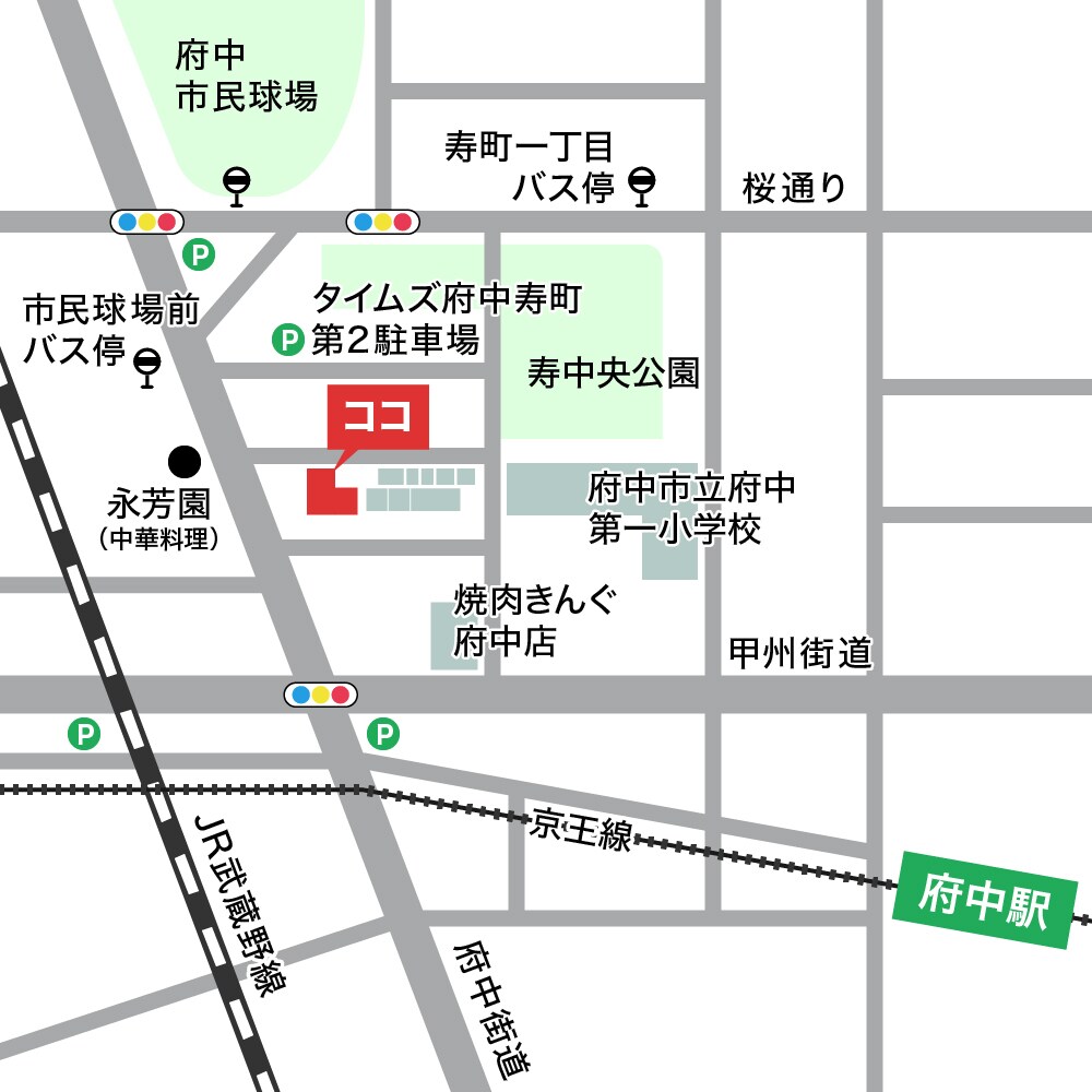 チラシ用の簡易地図 | yuu_Designさん(WEBデザイナー)のポートフォリオ | ココナラ